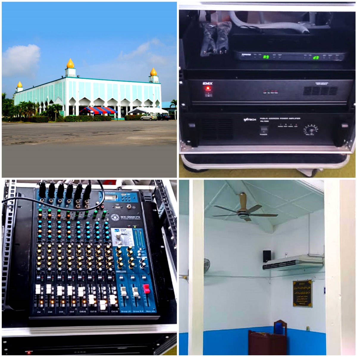 Ganti Peralatan Audio Sistem Di Masjid & Surau