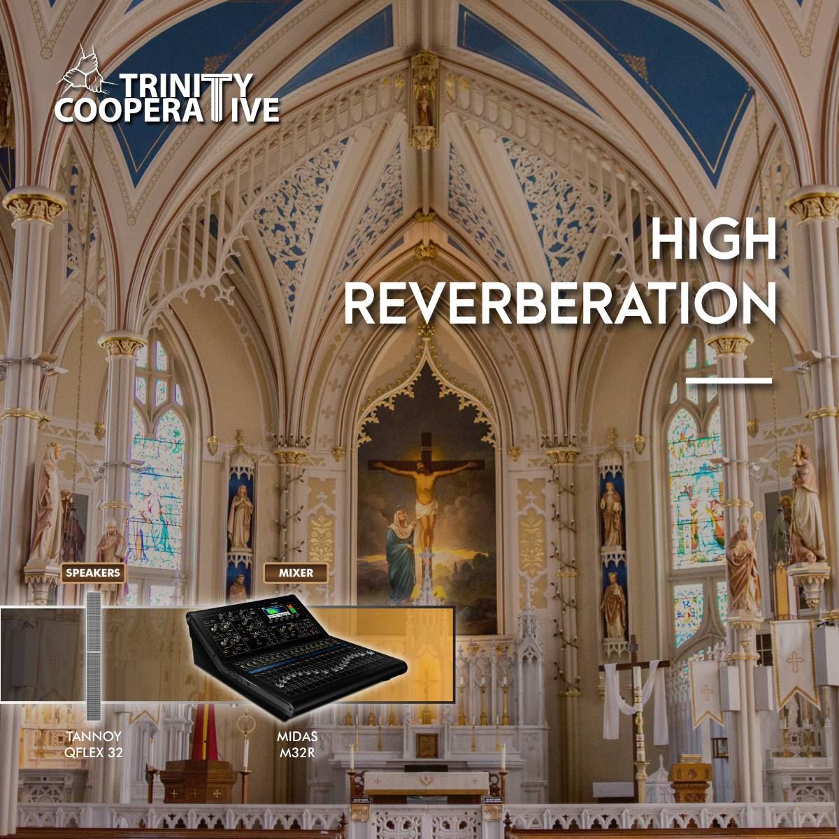 PA System Solution To High Reverberation Church Hall - Tannoy Qflex 32 ...