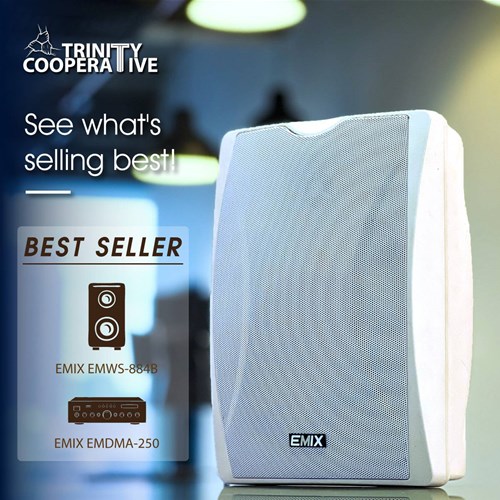 The Best Seller PA Sound System For Cafe & Restaurant - Emix EMWS-884 ...