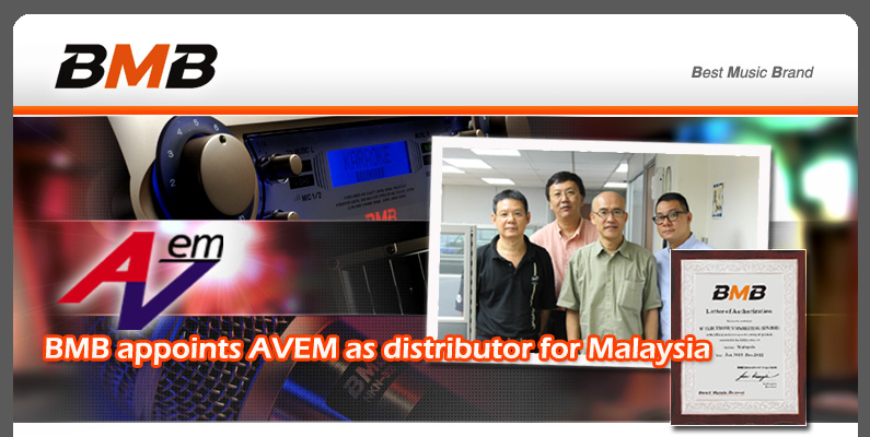 BMB JAPAN APPOINTS AVEM AS DISTRIBUTOR FOR MALAYSIA BMB